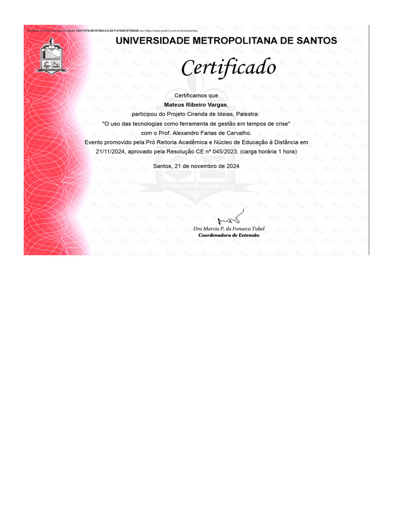 Certifica Do | PDF