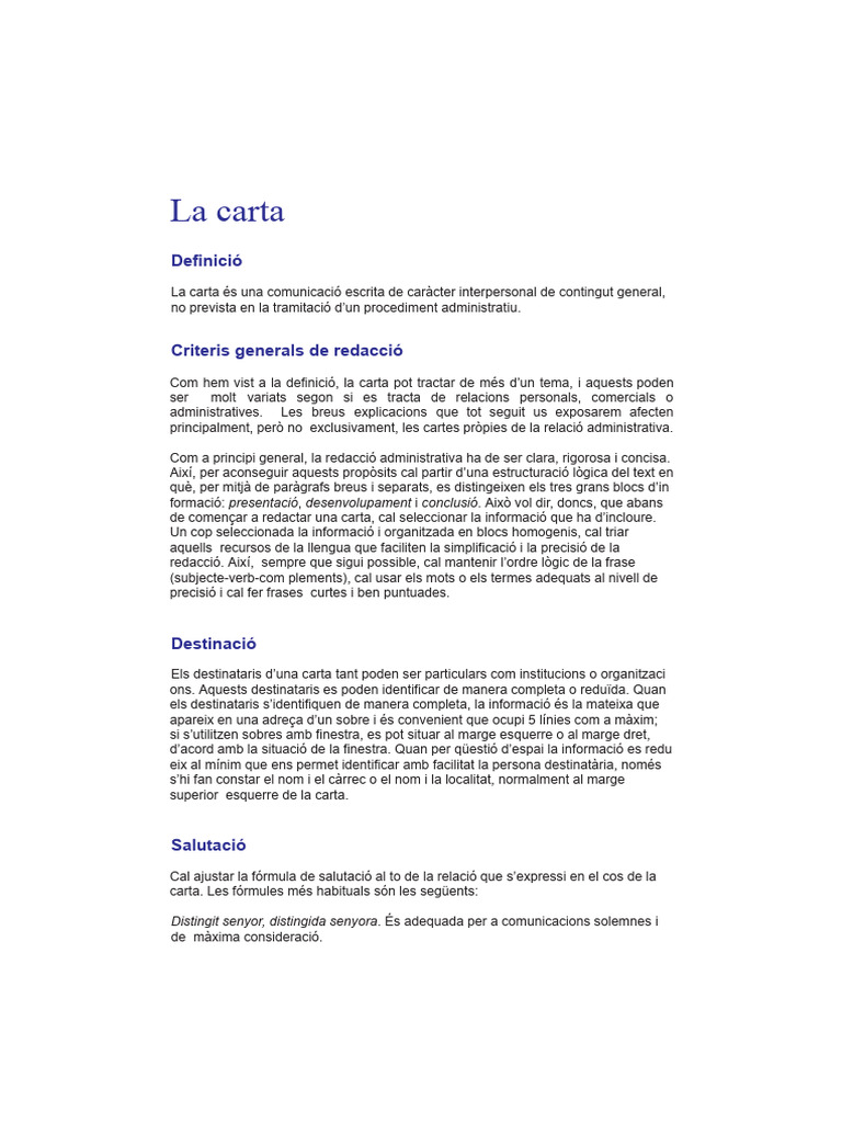 Carta | PDF