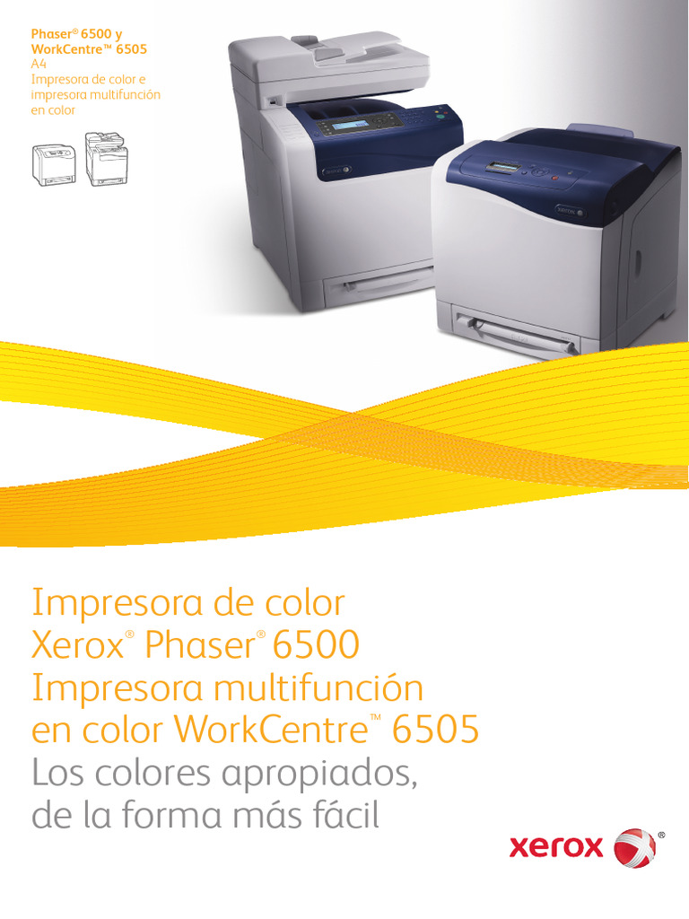 Brochure WorkCentre 6505 | PDF | Impresora (Computación) | Fax