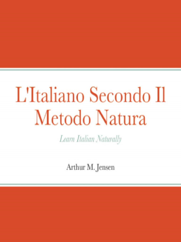 Litaliano Secondo Il Metodo Natura (Arthur Jensen) | PDF