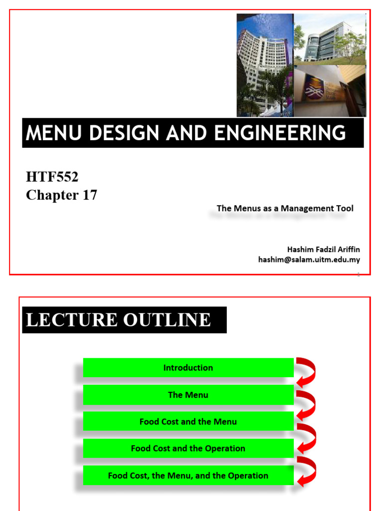 CHP-17 MENU AS MGT TOOL | PDF | Menu | Prices