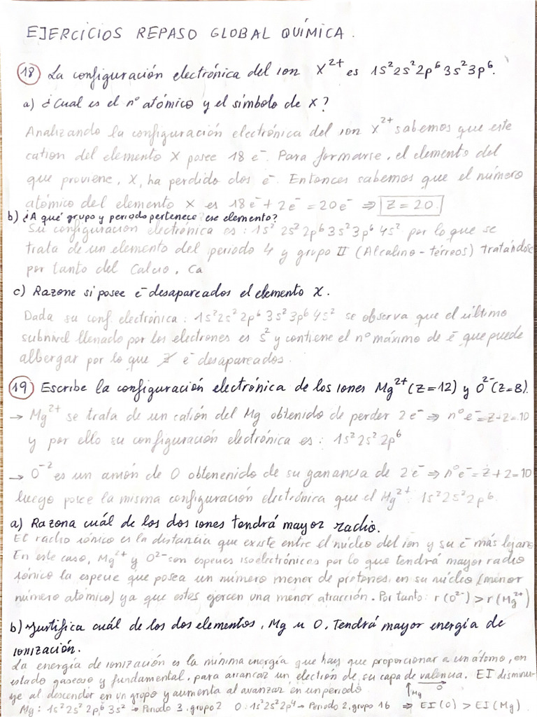 Ejemplo Ejercicios Química | PDF