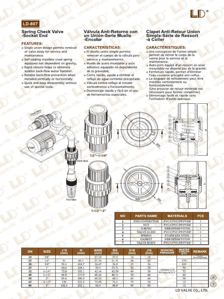 Bombasa Ldvalve Check Valve Resortepvc | PDF