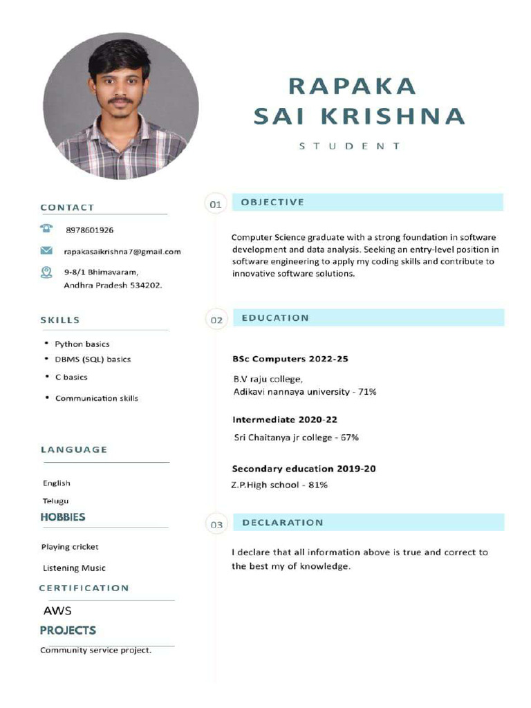 Sai Krishna Resume | PDF