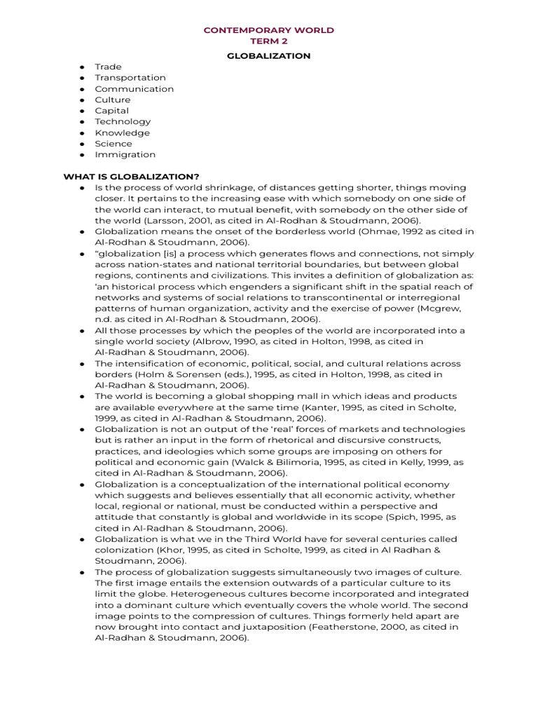 Understanding Globalization and Its Impact | PDF | Non Governmental ...