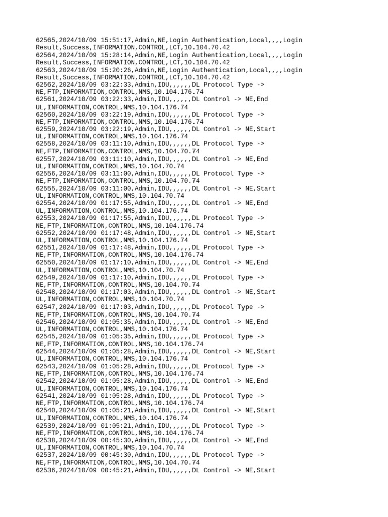 EventLog 20241009165604 | PDF | Internet Protocol Based Network Software | Computer Networking