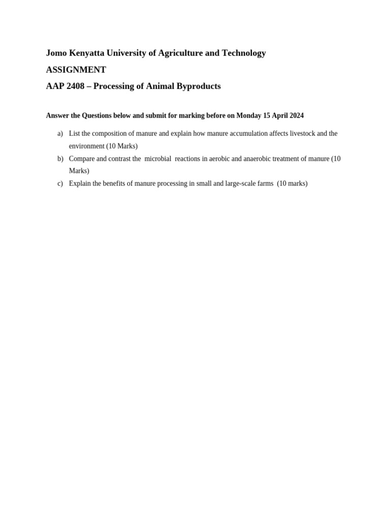 AAP 2408 - Assignment | PDF