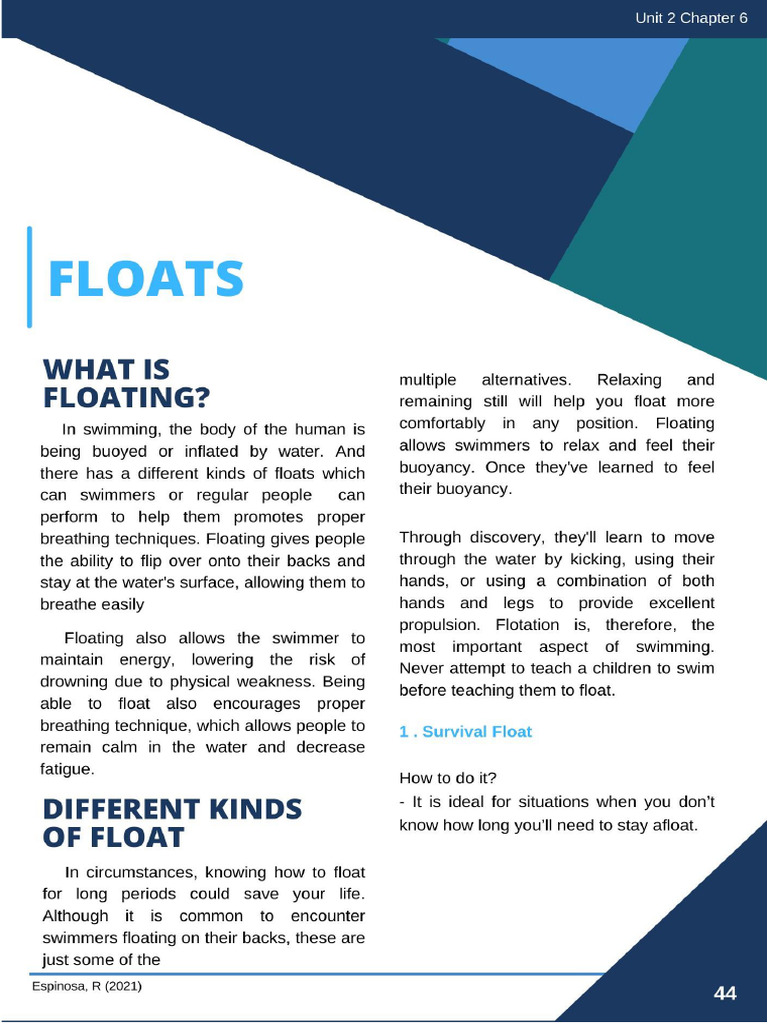 6 Swimming Floats | PDF