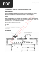 Meter Bridge Experiment for Class 12 | PDF | Metrology | Electromagnetism