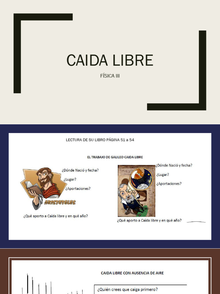 Clase Caida Libre | PDF