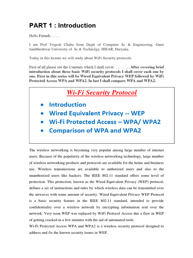 Wireless Protocol | PDF | Wi Fi | Ieee 802.11