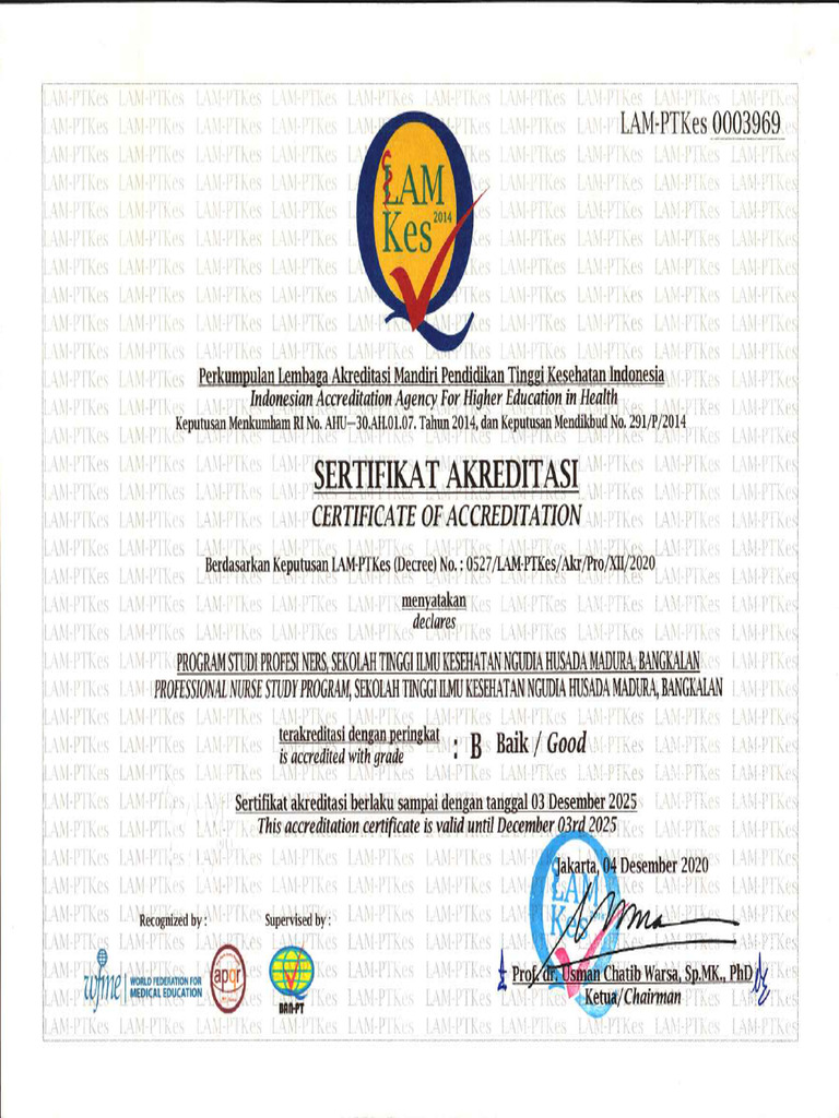 Sertifikat_Akreditasi Ners NHM 2020 | PDF