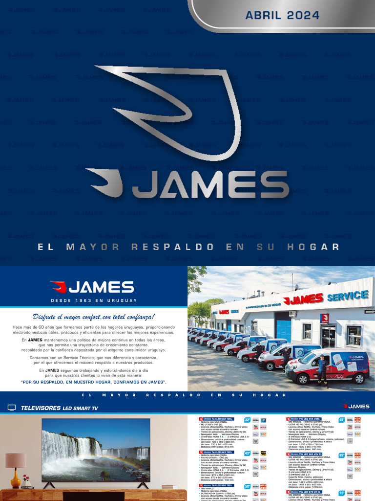 JAMES Catalogo | PDF | Hdmi | Diodo emisor de luz
