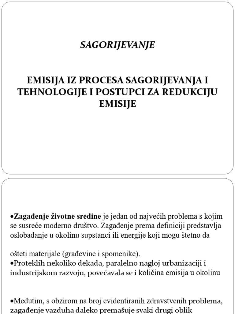 Disperzija - Sagorjevanje 2021 | PDF