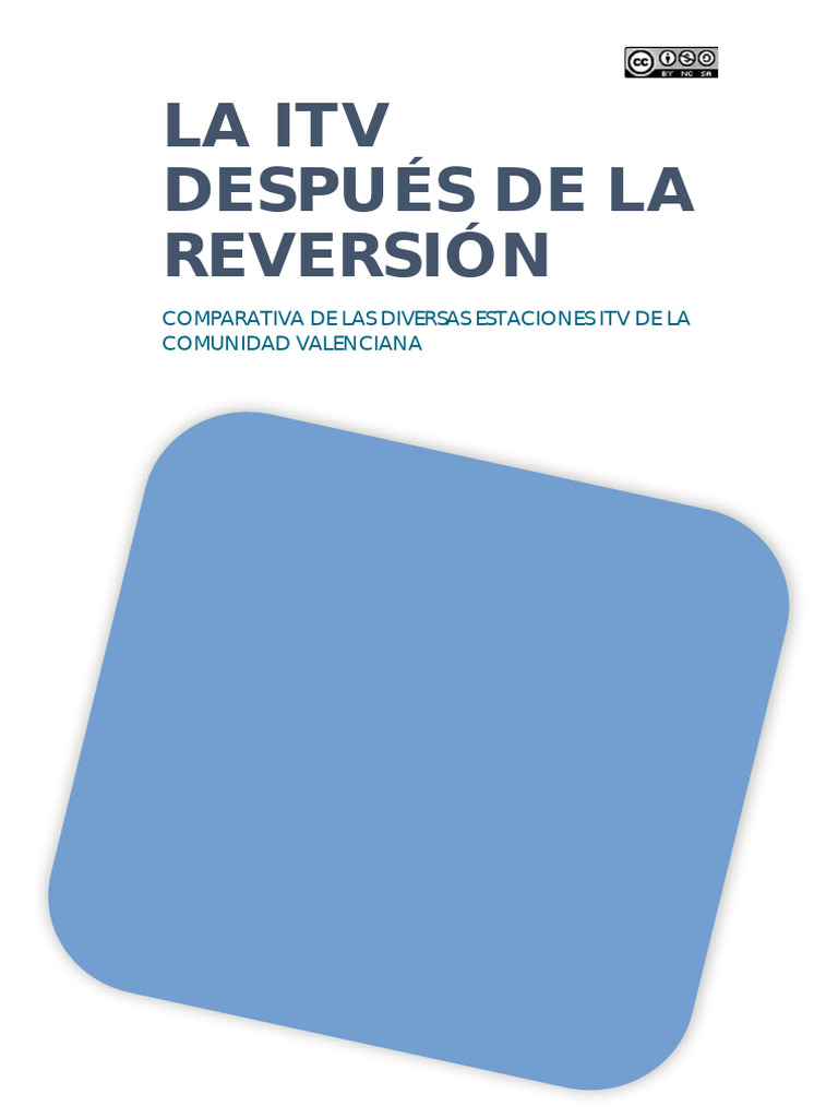 Informe ITV | PDF | Concesión (contrato) | Empresa de propiedad estatal