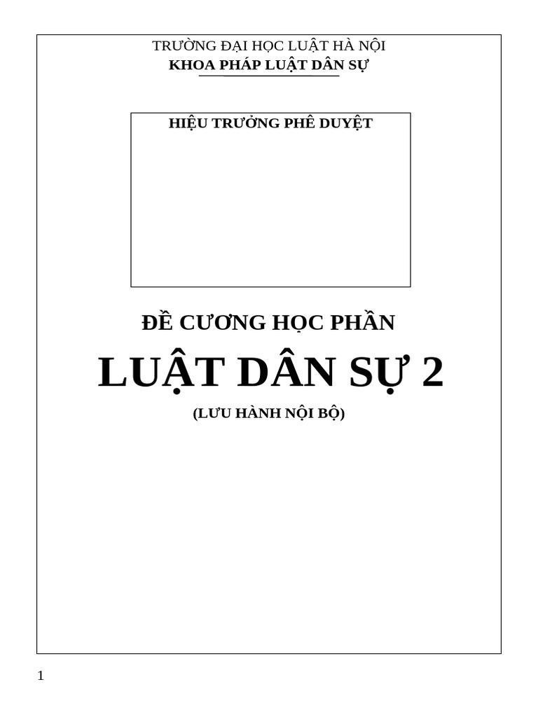 Luật Dân sự 2 - CLC - 2TC | PDF