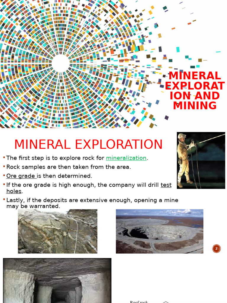 Mineral Exploration and Mining PPT | PDF | Mining | Coal Mining