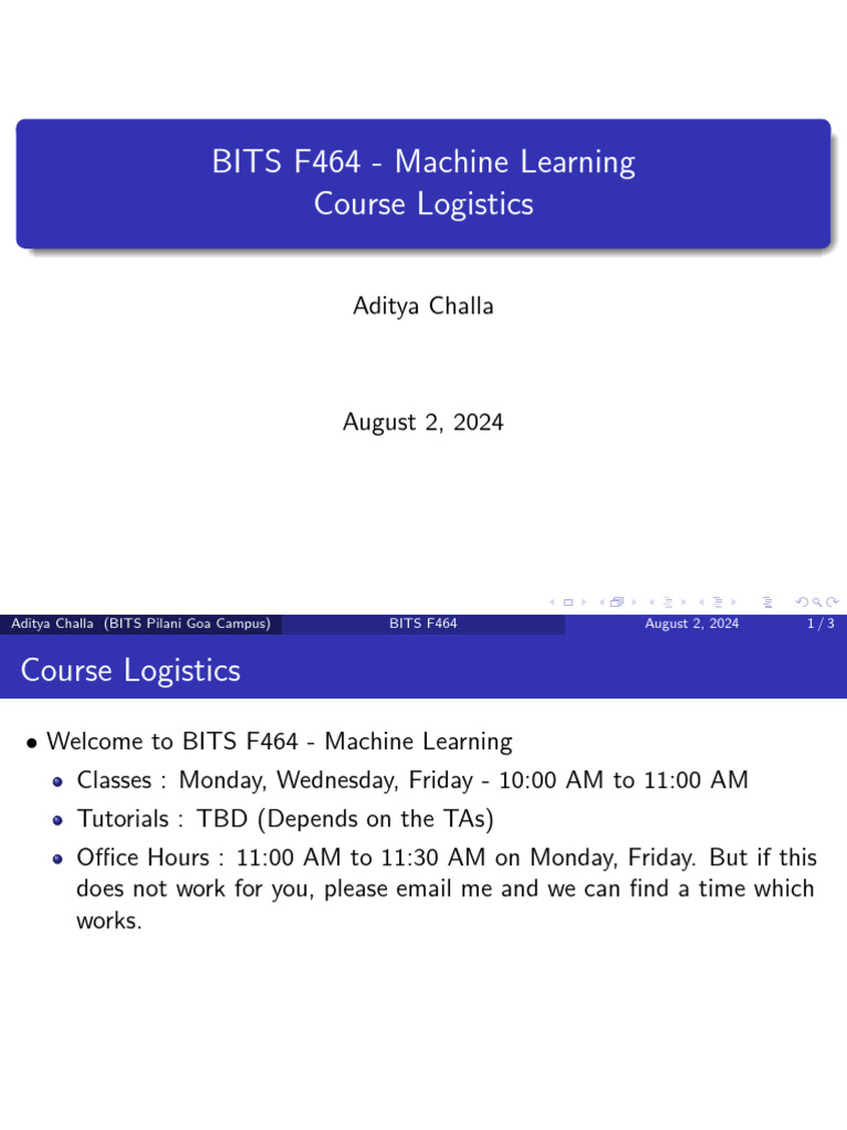 Part1 Logistics Slides PDF Expected Value Eigenvalues And