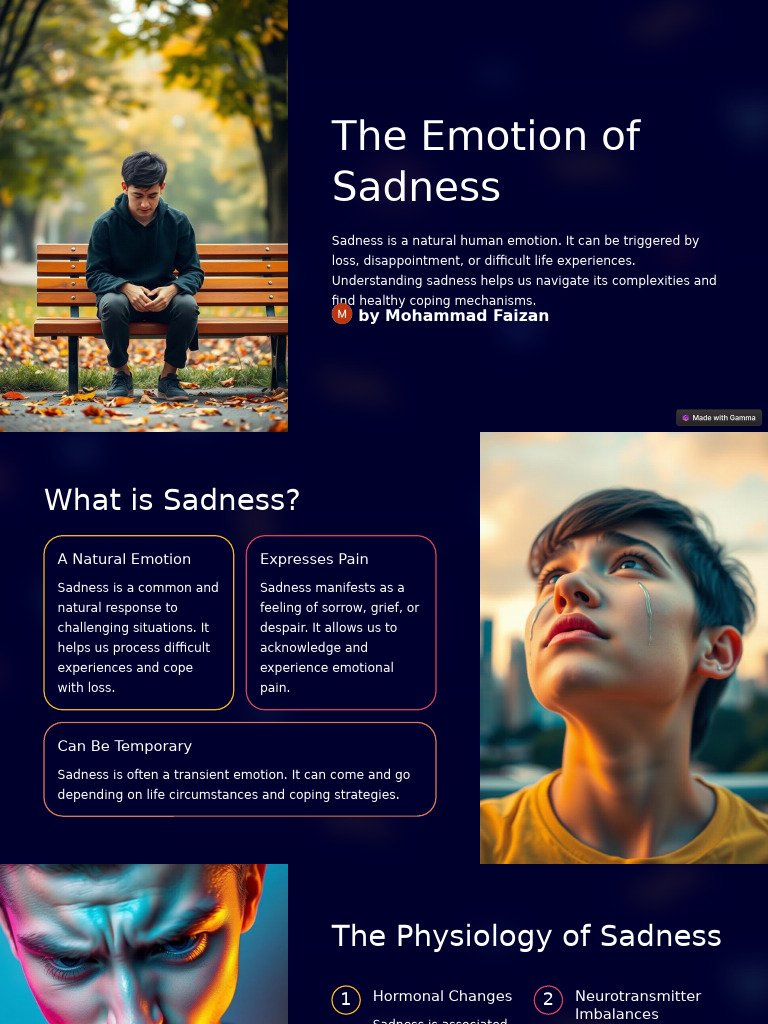 Understanding Sadness: Causes and Coping | PDF | Emotions | Major Depressive Disorder