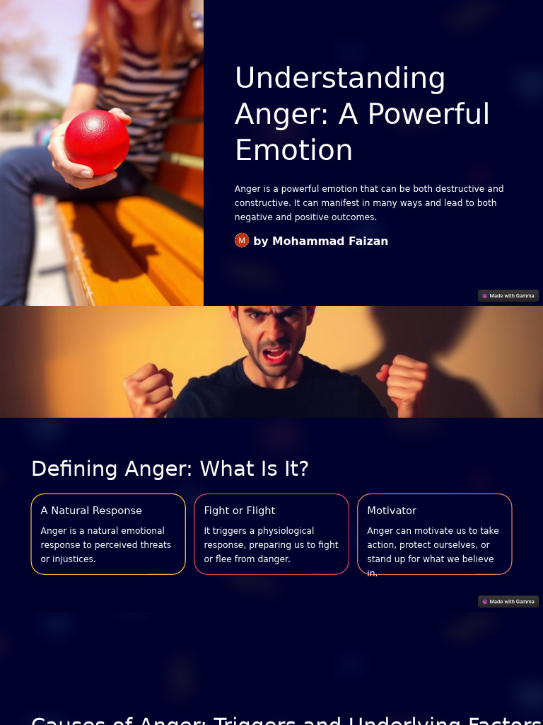 Understanding Anger A Powerful Emotion | PDF | Anger | Social Psychology