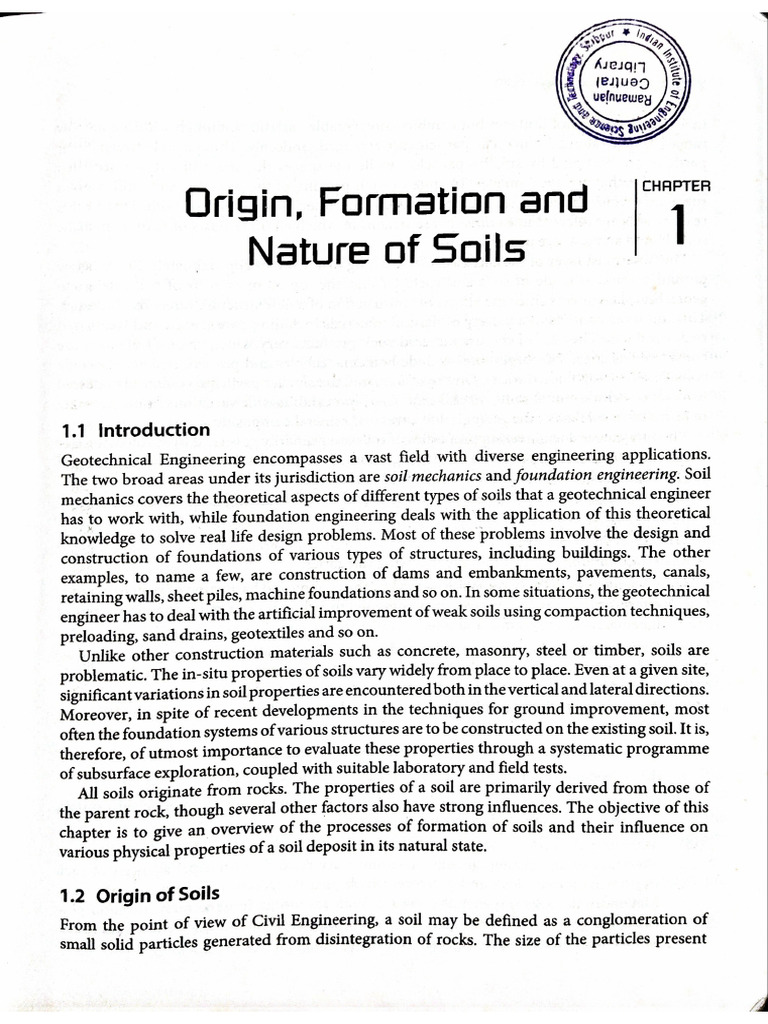 1.origin, Formation and Nature of Soils | PDF