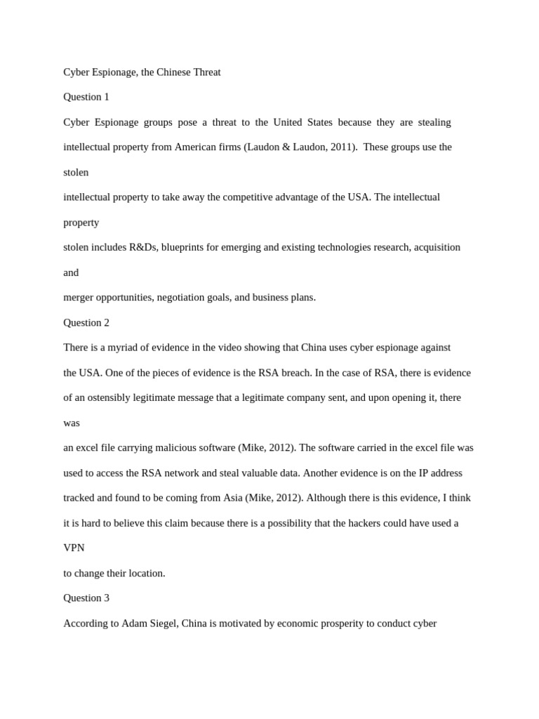 Cyber Espionage | PDF