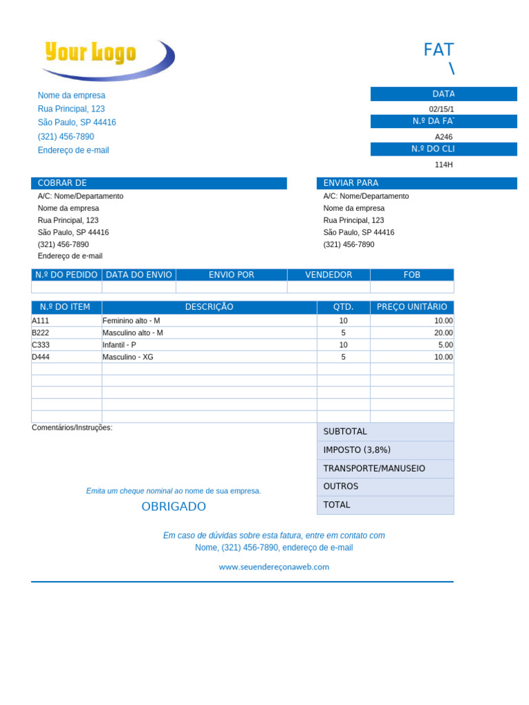 IC Sales Invoice Template 8563 PT | PDF