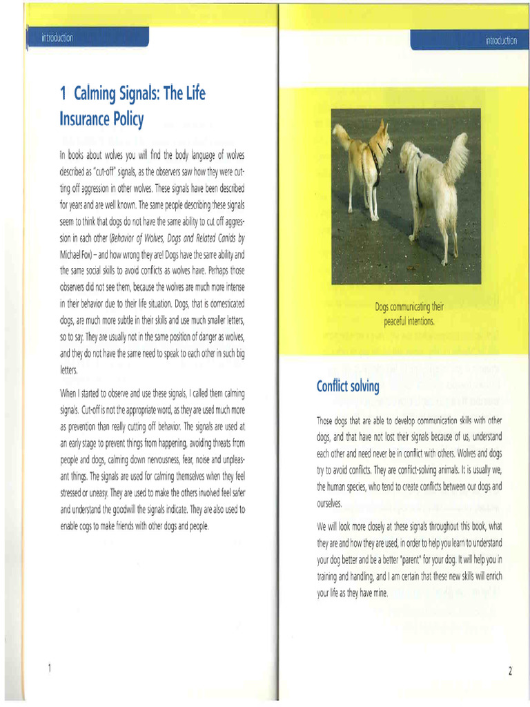 Rugaas, Turid - On Talking Terms With Dogs - Cap 1 - Calming Signals ...