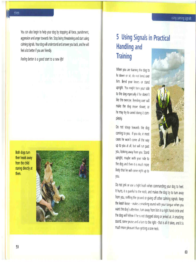 Rugaas, Turid - On Talking Terms With Dogs - Cap 5 - Using Signals in ...