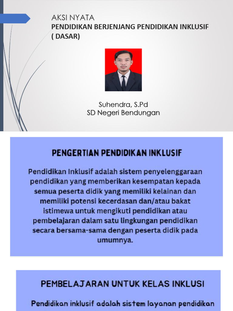 Aksi Nyata Pendidikan Inklusif Jenjang Dasar | PDF
