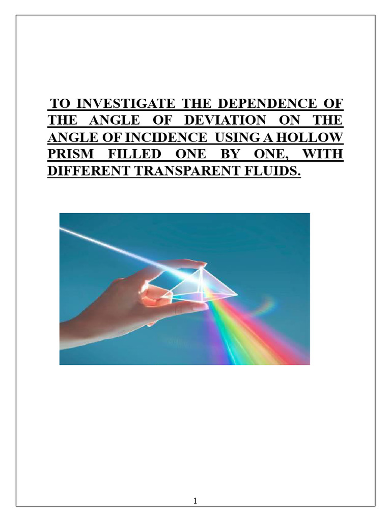 Physics Rough Project | PDF | Optics | Radiation