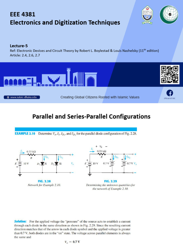 Lecture 5 EEE 4381 Updated | PDF | Rectifier | Diode
