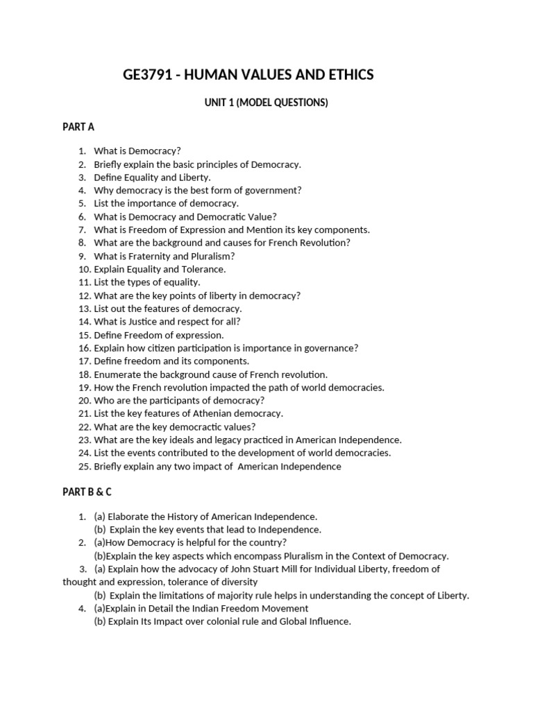 Hve Imp Que Unitwise | PDF | Secularism | Deductive Reasoning