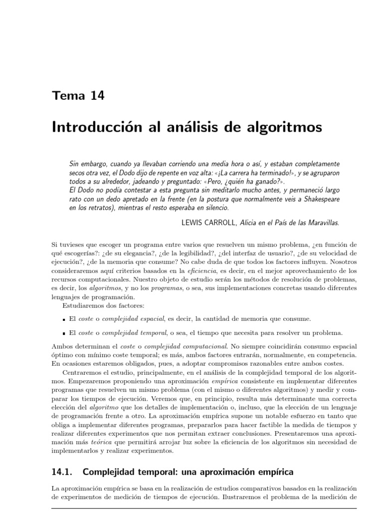 Complejidad de Un Algoritmo | PDF