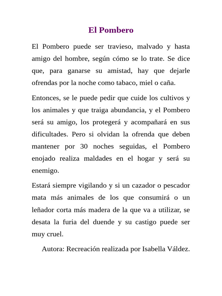 El Pombero | PDF
