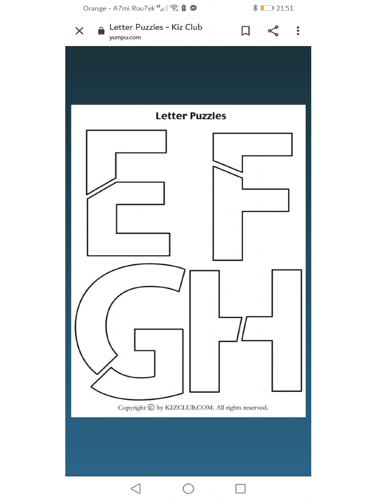 Letters Puzzle | PDF
