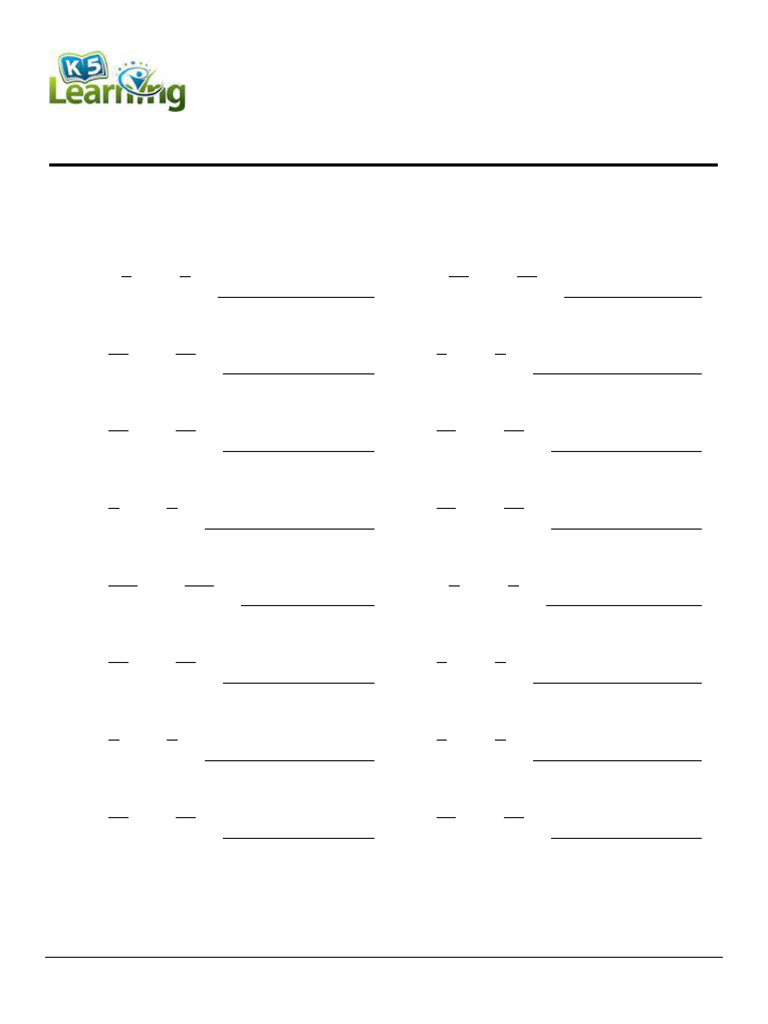 Grade 5 Adding Mixed Numbers Like Denominators F | PDF | Mathematical ...