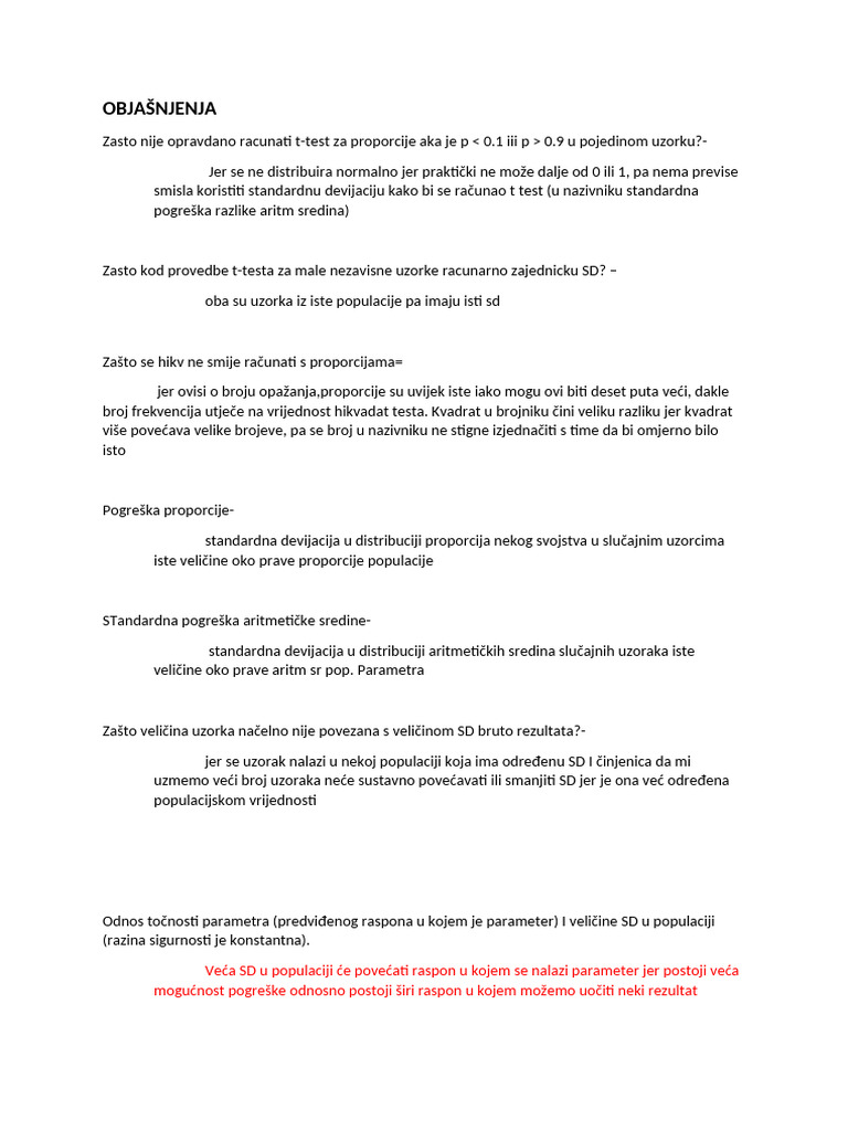 Odgovori Na Usmeni | PDF