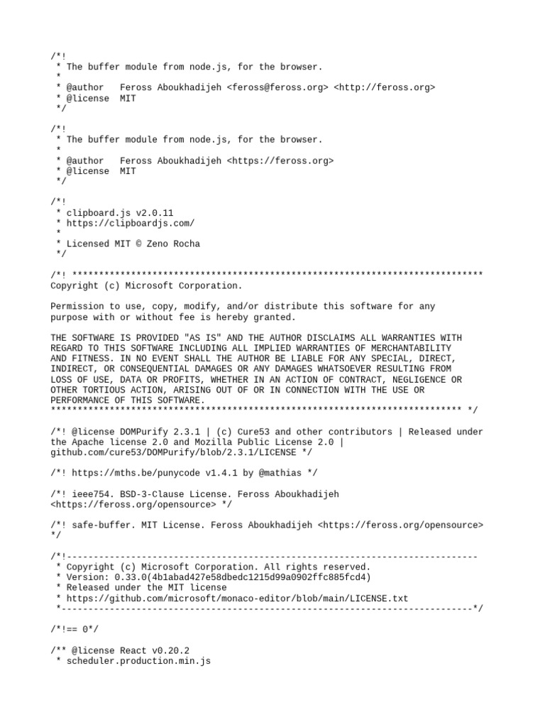 Python Editor Main UI - js.LICENSE | PDF