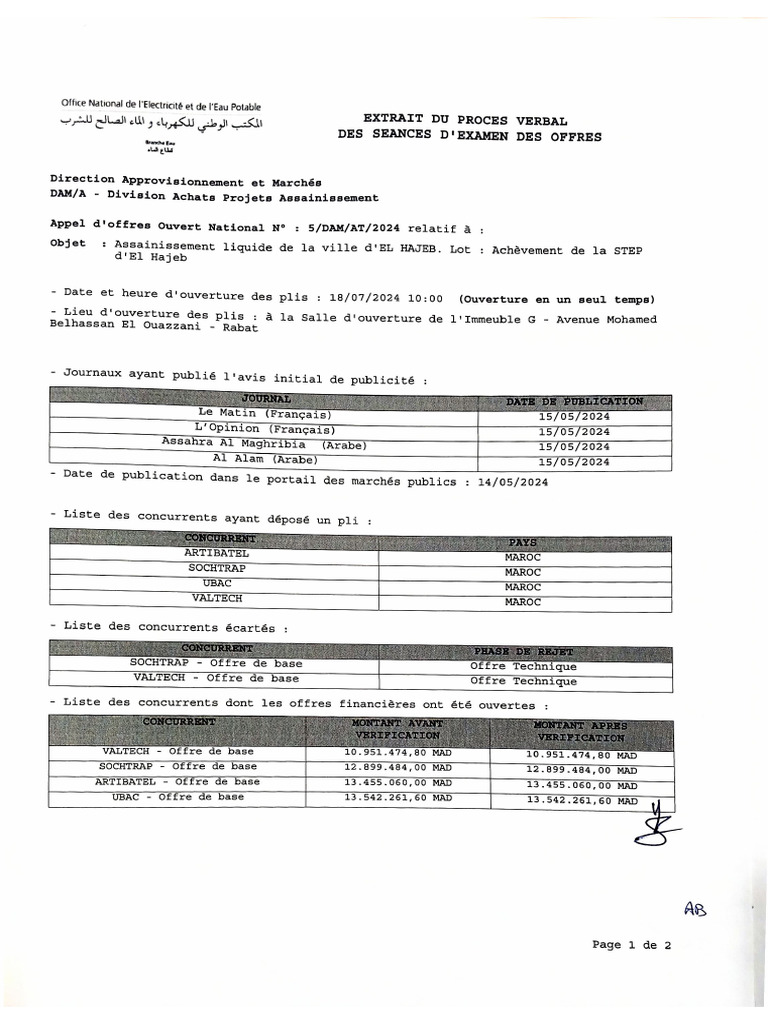 5-24 Extrait de PV | PDF