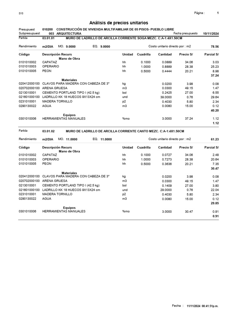 Apu Arquitectura | PDF | Ingeniería estructural | Materiales