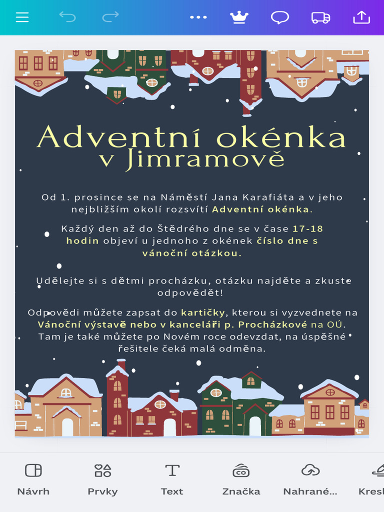Adventní Okénka - Leták (A4) | PDF
