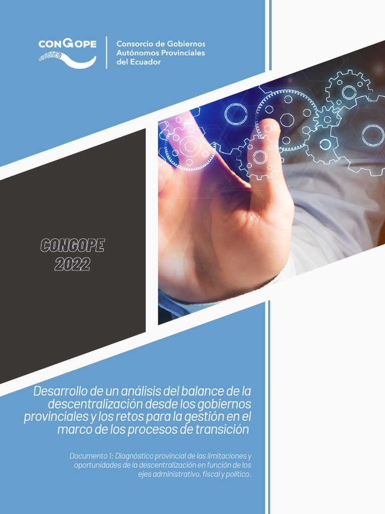Desarrollo de Análisis. Congope | PDF | Descentralización | Ecuador