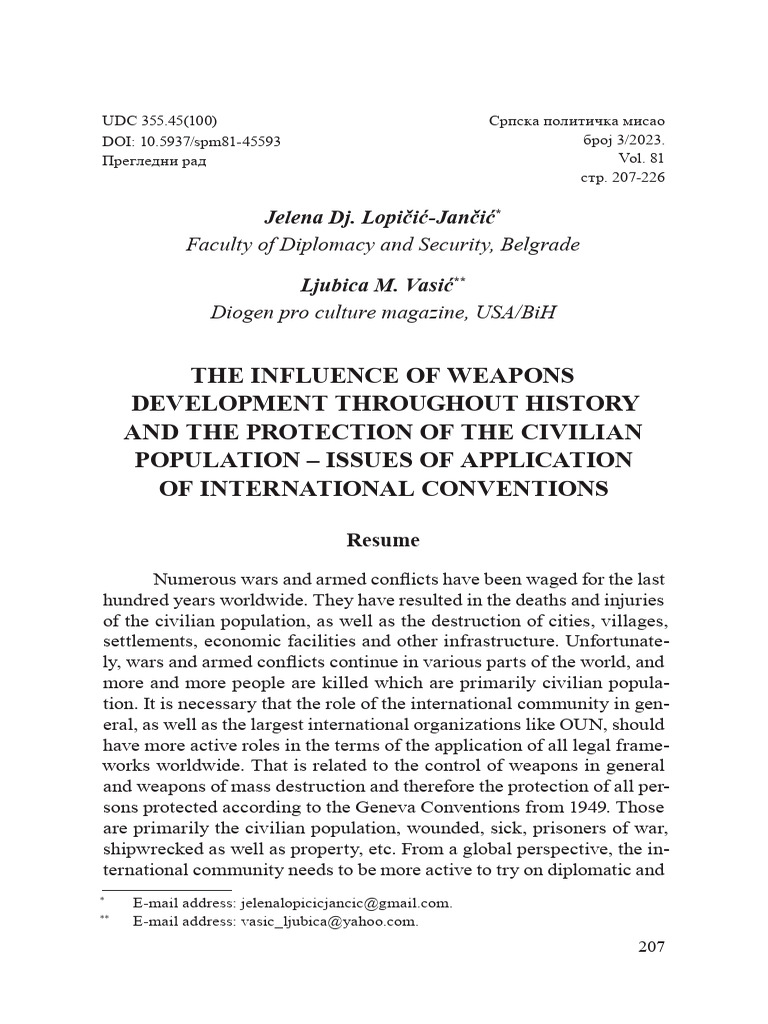 The Influence of Weapons Development Throughout History and The ...
