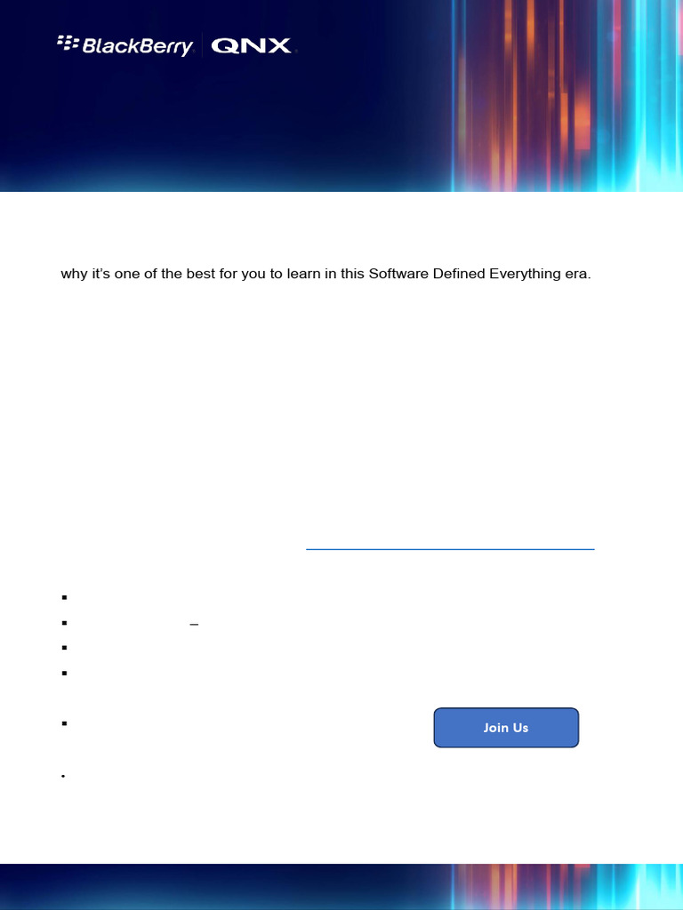 QNX Everywhere - Webiner - Flyer | PDF