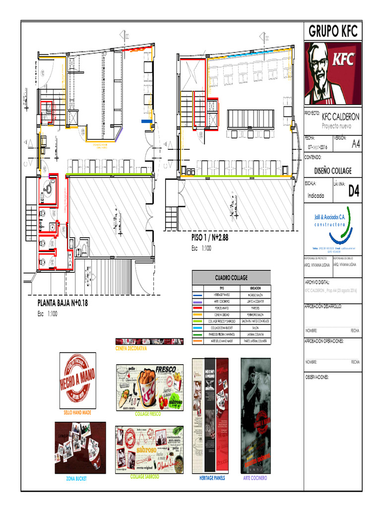 Diseño de Interiores KFC Calderón | PDF