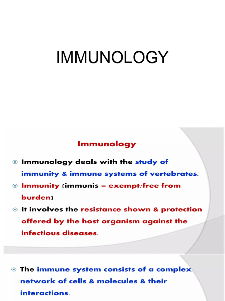Immunology Process Steps Explained | PDF