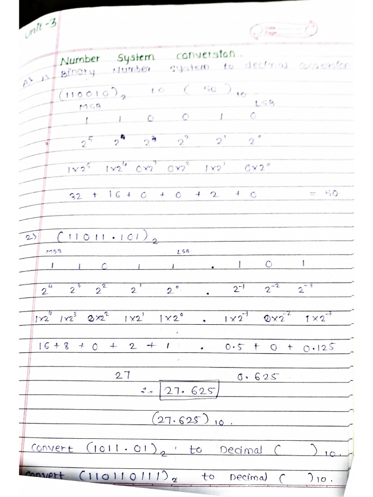Number System Examples | PDF
