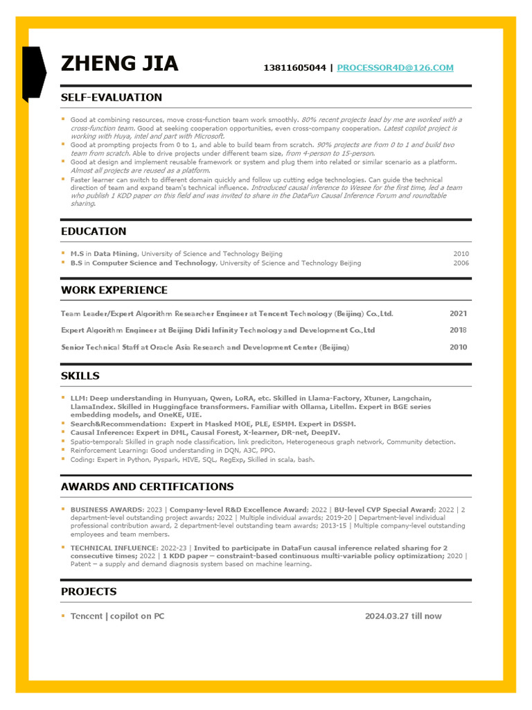 JiaZheng LLM&Search Engine Algorithm Engineer | PDF | Tag (Metadata ...