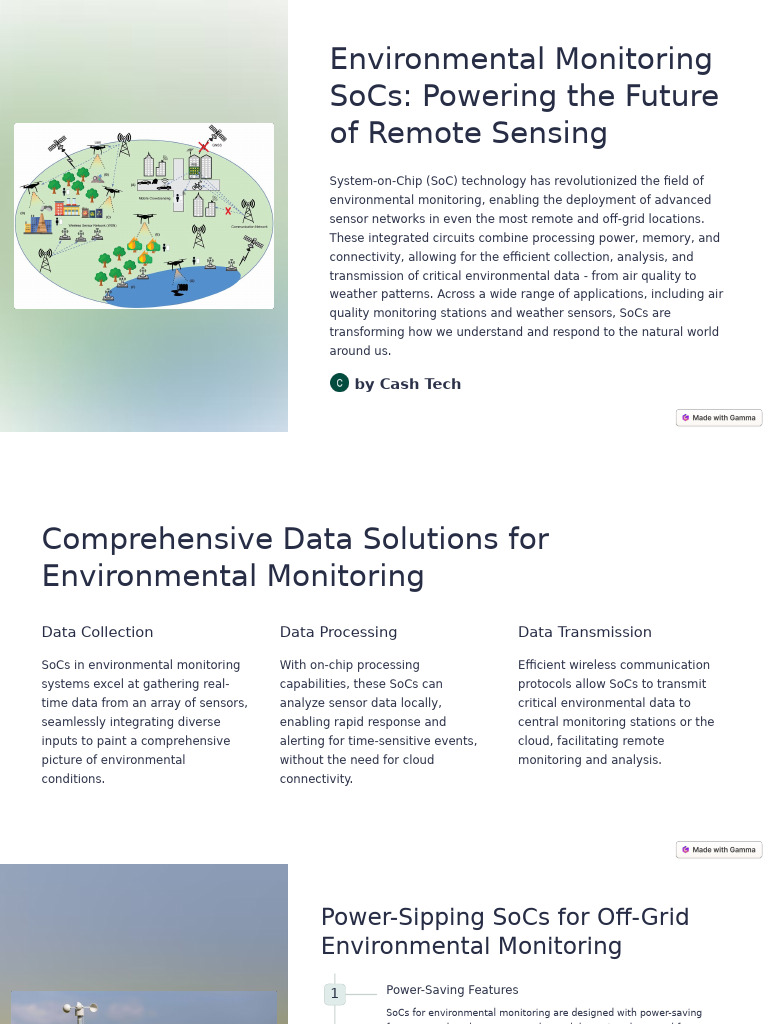 SoCs Revolutionizing Environmental Monitoring | PDF | System On A Chip ...